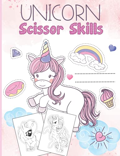 Unicorn Scissor Skills: A Fun Cutting Practice preschool Activity Book ...