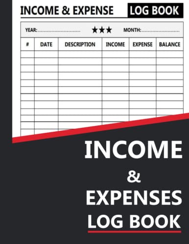 income & expense log book: Daily Income And Expense Tracker Organizer ...