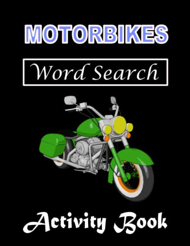 Motorbikes Word Search Activity Books: Large Print Motorbikes Themed ...