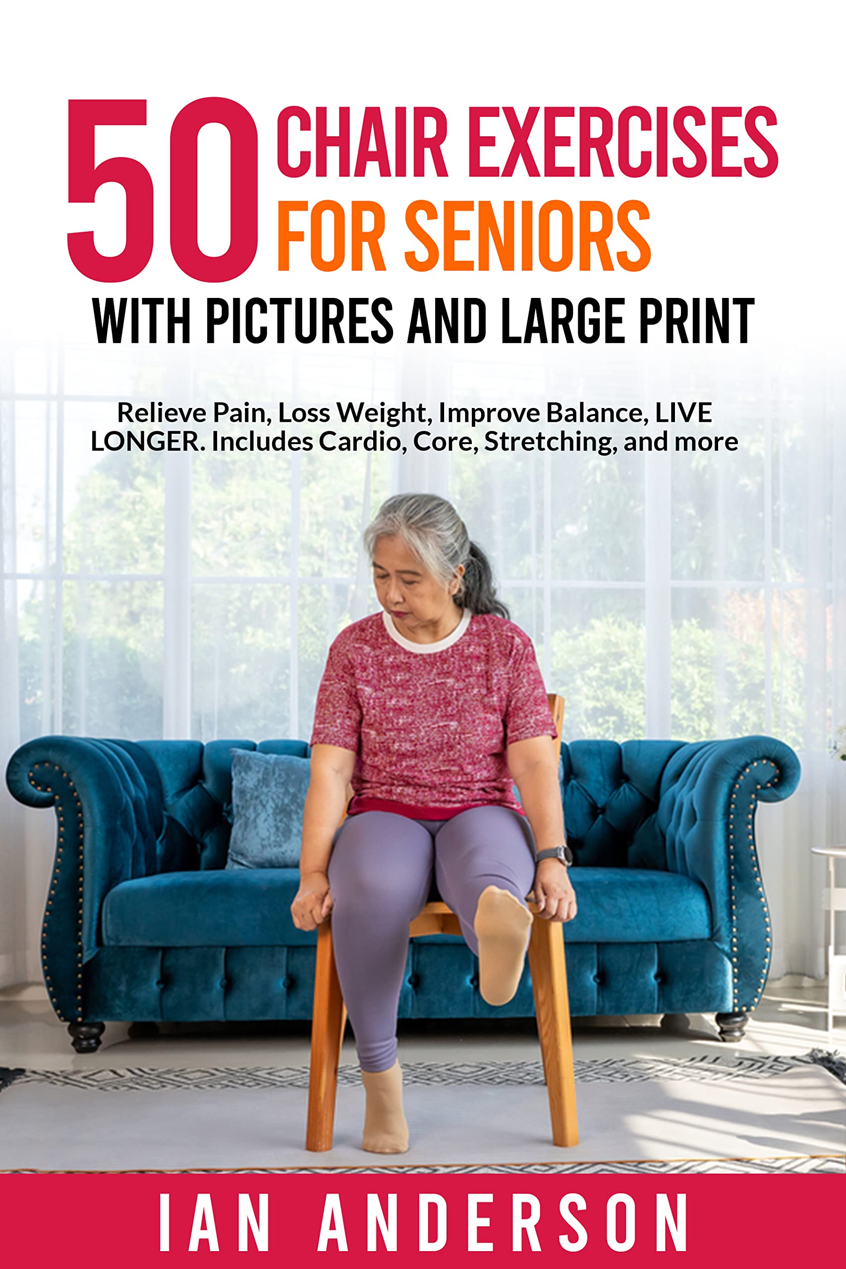 50 Chair Exercises for Seniors with Pictures and Large Print : Relieve ...