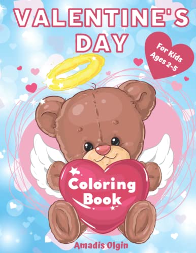 Valentine's Day Coloring Book for Kids: Cute and Fun Love Filled Images ...