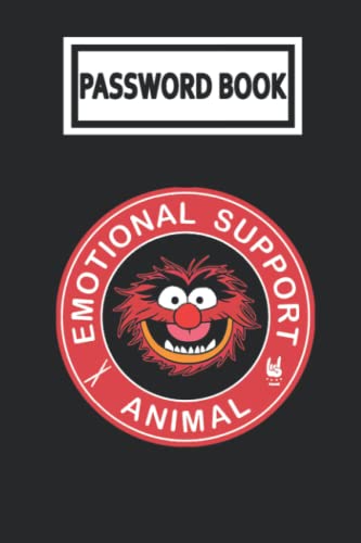 Password Book: The Muppẹts Emotional Support Animal Password Organizer ...