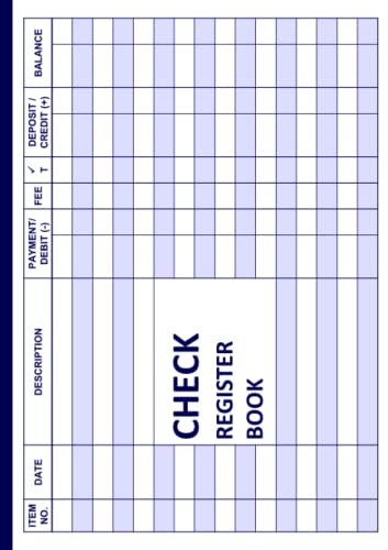 Checkbook Register: Check Registers For Personal Checkbook ...