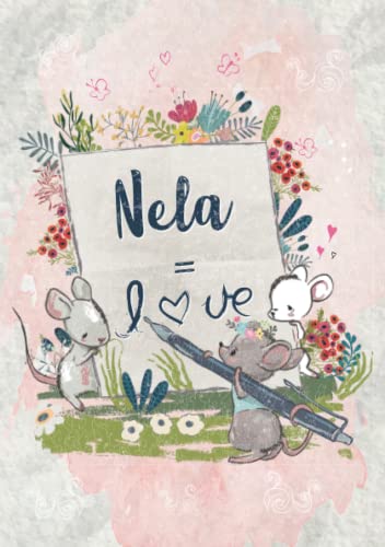 Nela: Notebook A5 | Personalized name Nela | Birthday gift for women, girl, mom, sister ...