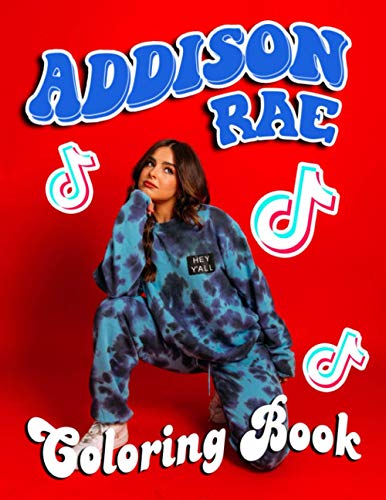 Addison Rae Coloring Book: Adult Coloring Book Helps People Relax ...