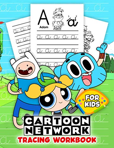 Cartoon Network Tracing Workbook For Kids: Letter Tracing Book ...