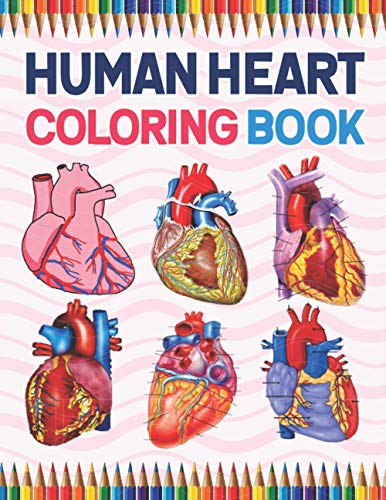 Human Heart Coloring Book: Cardiology Coloring Work book for medical ...