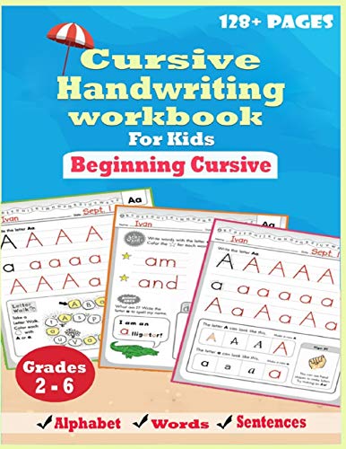 cursive handwriting workbook for kids: Cursive for kids workbook ...