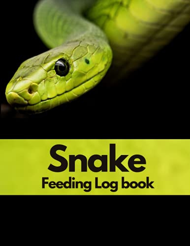Snake Feeding Log Book: Reptile Care Record Book,Leopard Gecko & Python ...