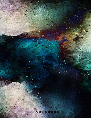 NOTEBOOK: Lined Ruled Notebook Journal - Watercolor -100 Pages- Large ...