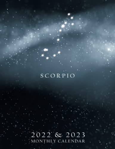 Scorpio 2022-2023 Monthly Planner: Zodiac Sign, Constellation ...