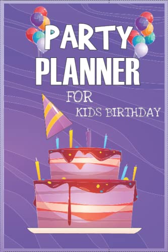 Party Planner with balloons for kids Birthday: Event Planner Organizer ...