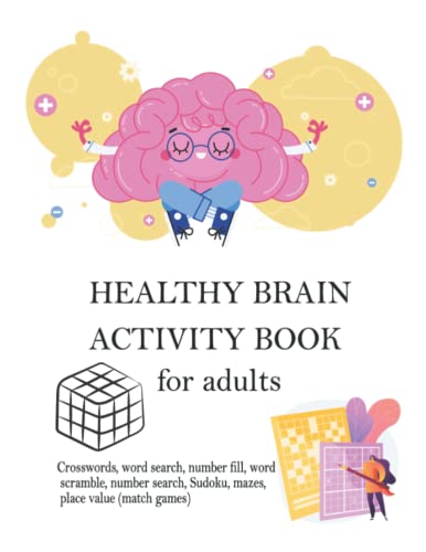 Healthy Brain Activity Book: Brain Games: Crosswords, Word search ...
