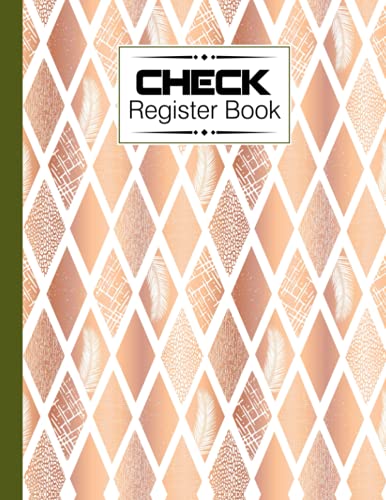 Check Register Book: Rhombus Cover Check Register Book, A Simple ...