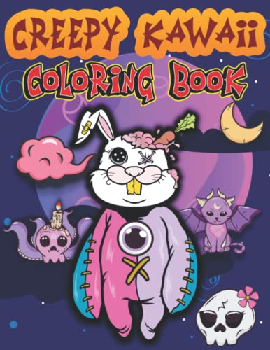 Creepy Kawaii Coloring Book: Cute Pastel Goth Satanic and Funny Horror ...