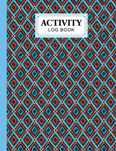 Activity Log Book: Rhombus Cover Activity Log Book, Record And Tracker ...
