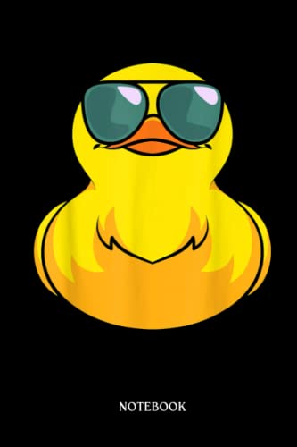 Rubber Duck Notebook: Cool Duckling Duckie Bath Toy Ducky Cute Rubber ...