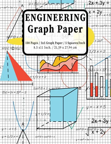 Engineering Graph Paper: Graph Paper Composition Notebook For ...
