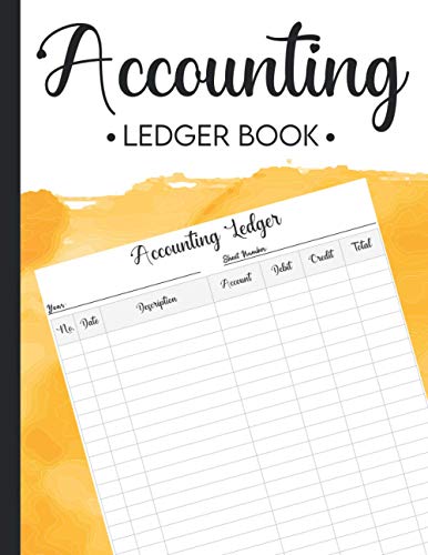 Accounting Ledger Book: Simple Accounting Ledger For Bookkeeping ...