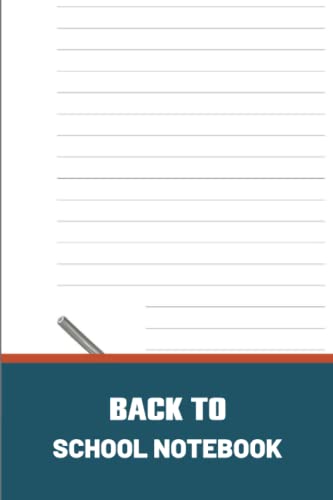 Back To School Notebook: Back To School Notebook | Wide Ruled/Lined ...