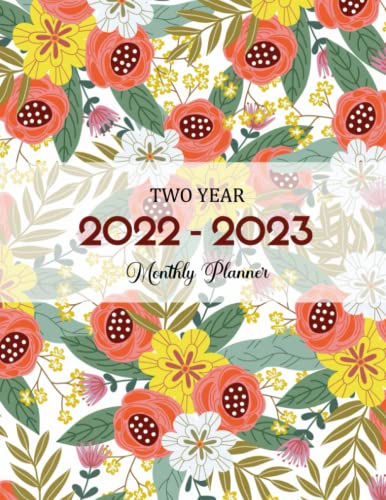 2022-2023 Monthly Planner: Large Print 24 Months (2 Year, January 2022 ...
