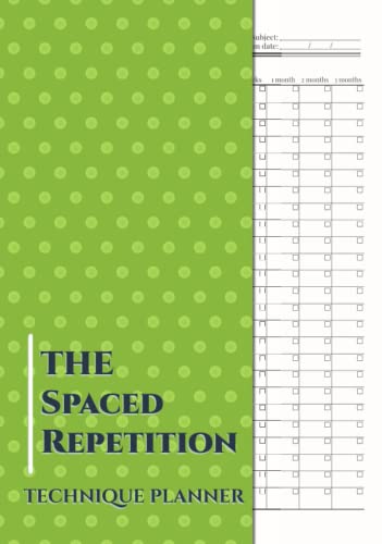 The Spaced Repetition Technique Planner: University College Revision ...