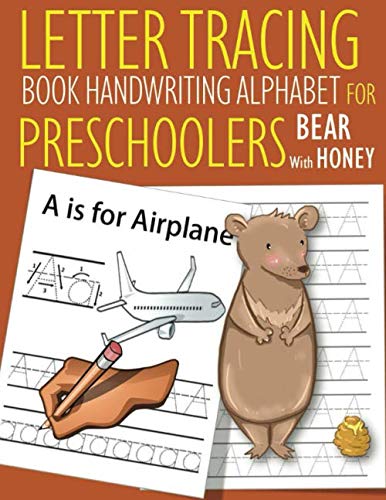 Letter Tracing Book Handwriting Alphabet for Preschoolers Bear with ...