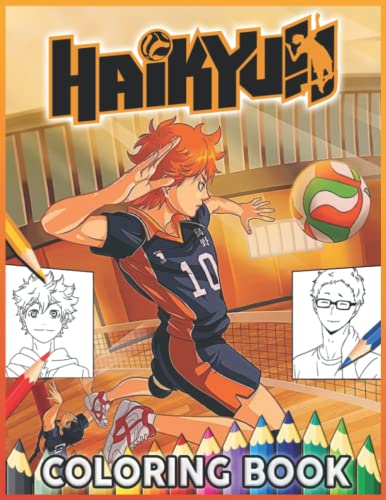 Haîkyuu Coloring Book: Haîkyuu Anime & Manga Coloring Book With High ...