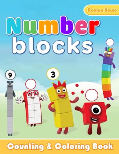 Numberblocks̴ Counting & Coloring Book: Lots Of Eductional Activities ...