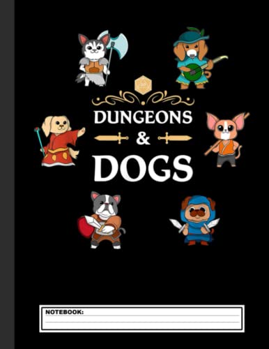 Dungeons and Dogs RPG D20 Anime Dragons Slayer Gamers Notebook: Reading ...