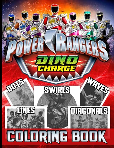 Power Rangers Dino Charge Lines Swirls Dots Waves Diagonals Coloring ...