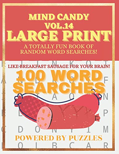 MIND CANDY VOL.14 LARGE PRINT: 100 WORD SEARCHES by Powered By Puzzles ...