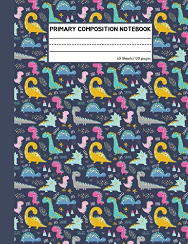 DINO Primary Composition Notebook: Primary Story Journal Notebook for ...
