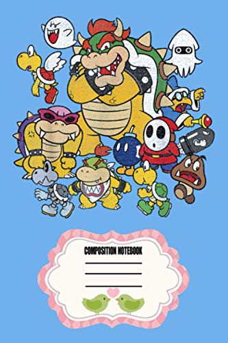 Nintendo Super Mario Bowser Enemy Group Graphic PM Notebook: 120 Wide ...
