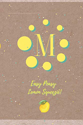 Cute Lemon Journal Style Notebook "Easy Peasy Lemon Squeezie" M by ...