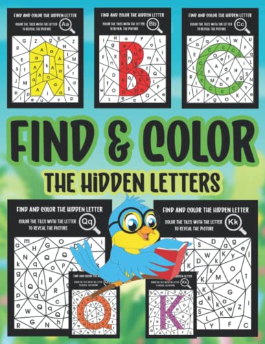 Find & Color The Hidden Letters: Hidden Alphabet Search Activity Book ...