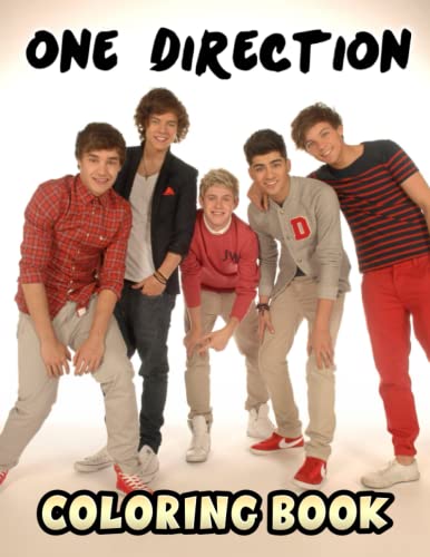 One Direction Coloring Book: A Cool Coloring Book With Many ...