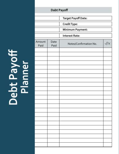 Debt Payoff Planner: Debt Payment Tracker, Simple Debt Payoff Tracker ...