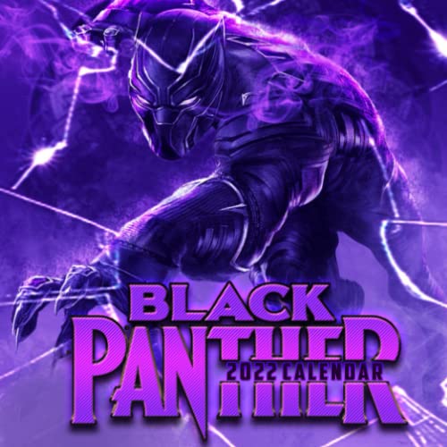 Blạck Panther Calendar 2022: OFFICIAL Cartoon calendar 2022 - 18 months ...