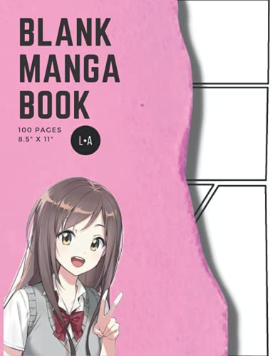 Blank Manga Book: Create Your Own Manga & Anime Sketchbook - 100 Pages ...