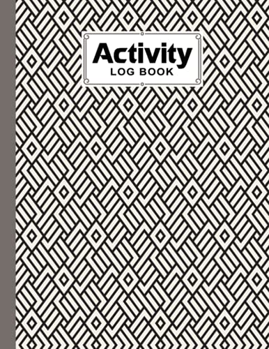 Activity Log Book: Striped Cover Activity Log Book, Record And Tracker ...