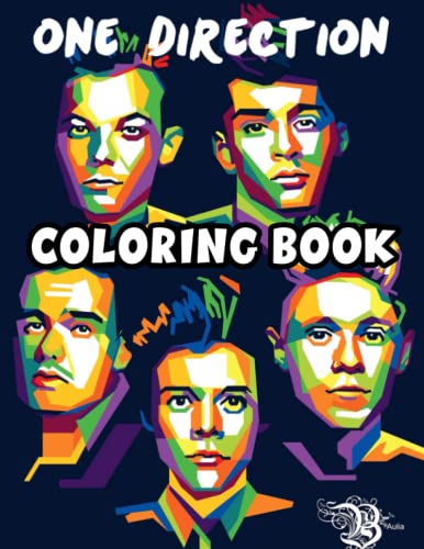 One Direction Coloring Book: A Cool Coloring Book With Many ...