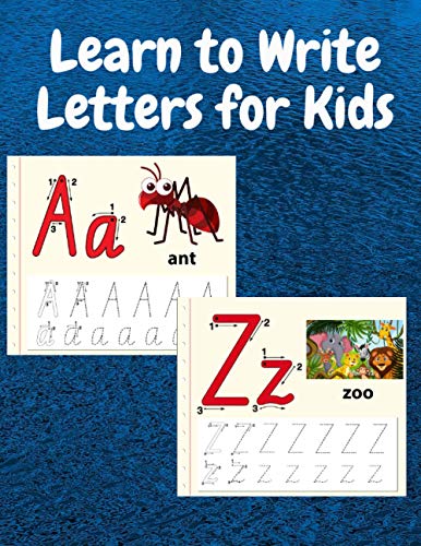Learn to Write Letters for Kids: Alphabet Handwriting Practice workbook ...