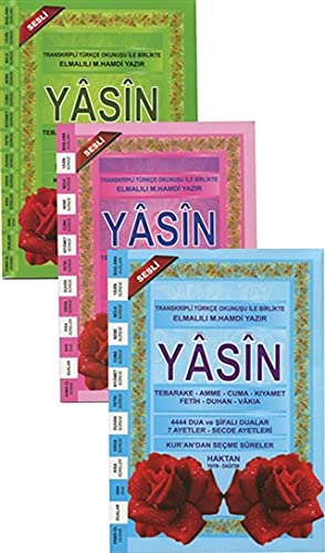 Yasin Turkce Okunuslu Orta Boy Renkli by Elmalili Muhammed Hamdi Yazir ...