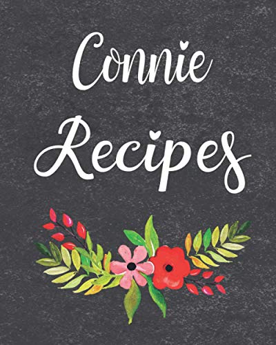 Connie Recipes: Professionally Personalized Blank Recipe Notebook ...