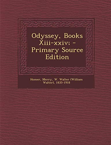 Odyssey, Books Xiii-xxiv; (Ancient Greek Edition) by Homer | Goodreads