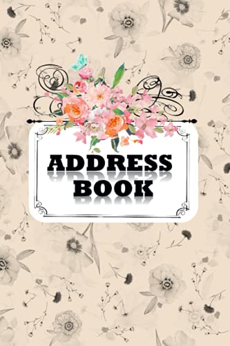 Address Book: Flora Designed Notebook with Alphabetical Tap Ordered for ...