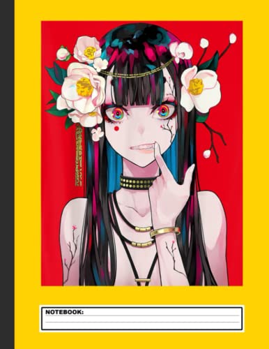Anime Girl Waifu Japanese Notebook: Kawaii Anime Notebook (Journal ...