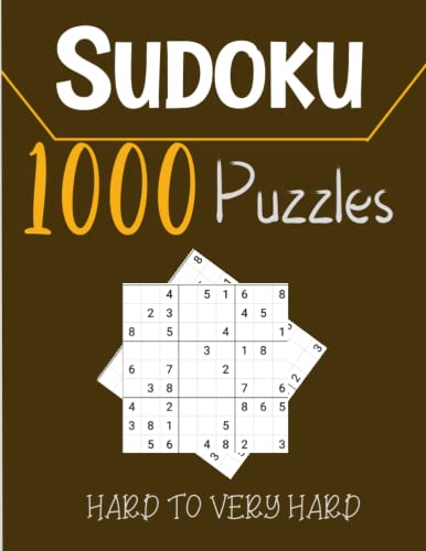 1000+ Sudoku Puzzles Hard to very Hard: Large Print Sudoku puzzle book ...