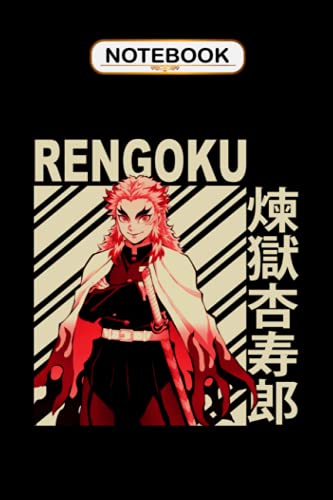 Notebook: Rengoku kyojuro, Journal 6 x 9, 100 Page Blank Lined ...